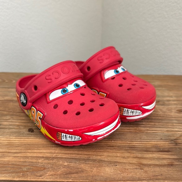 CROCS | Shoes | Crocs Kids Red Lightning Mcqueen Clogs | Poshmark